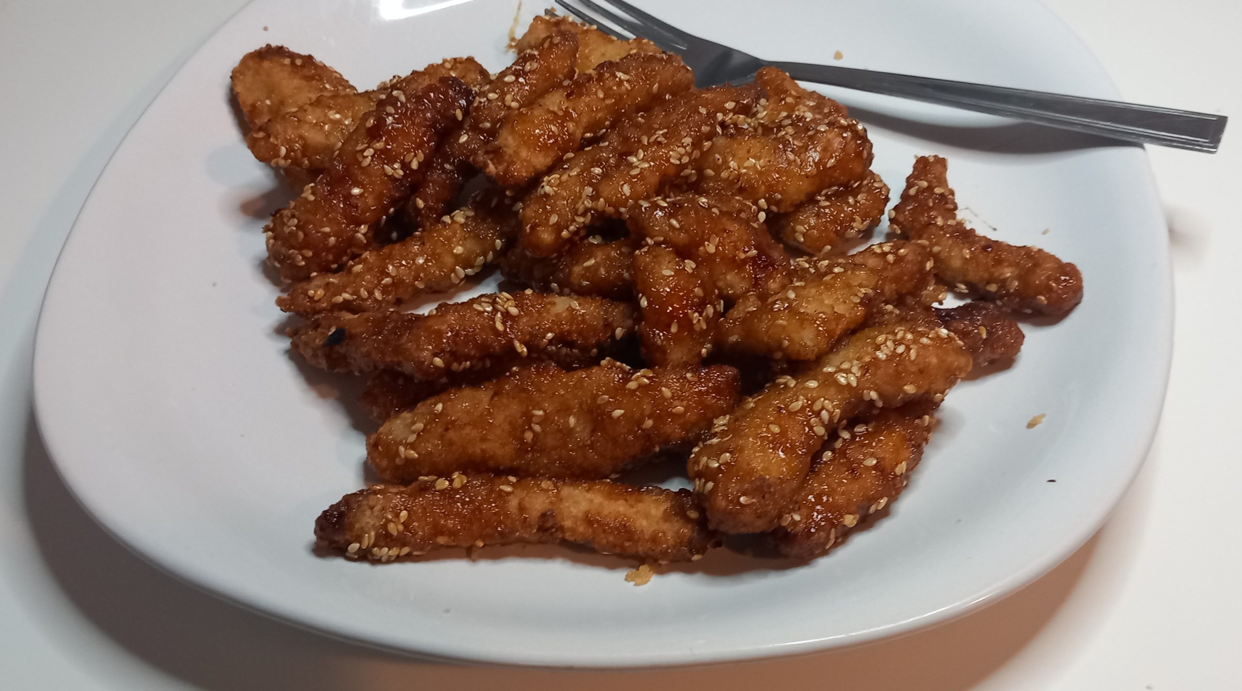 Iceland TGI Sesame Chicken Strips Air Fryer Cooked - No Cooker Cook ...
